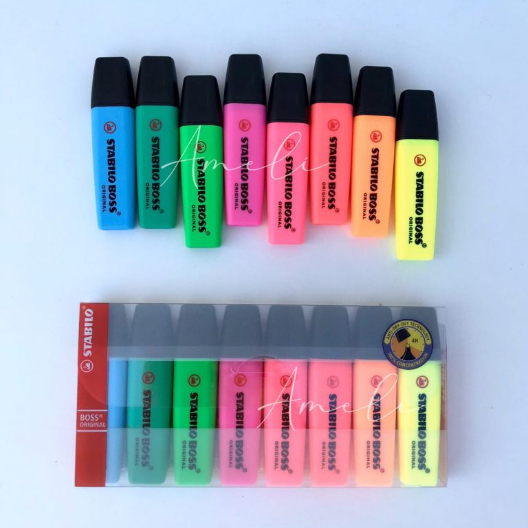 Pack Destacador Flúo Stabilo BOSS x8 – Ameli Papeleria