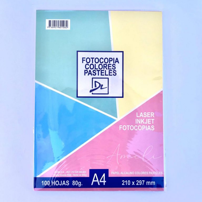 Hojas A4 de colores para fotocopias – Ameli Papeleria