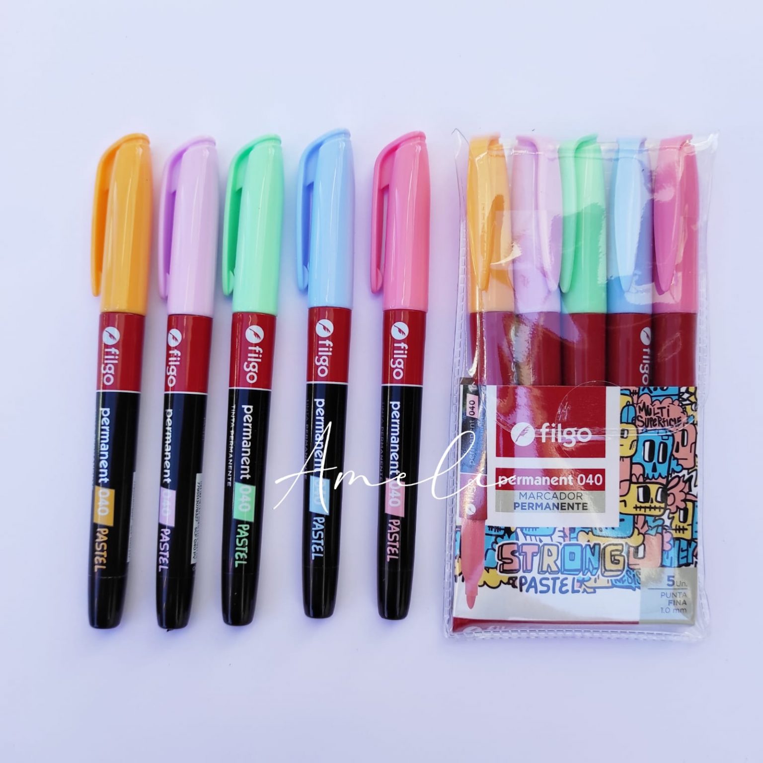 Pack x4 destacadores Retro Filgo fine – Ameli Papeleria