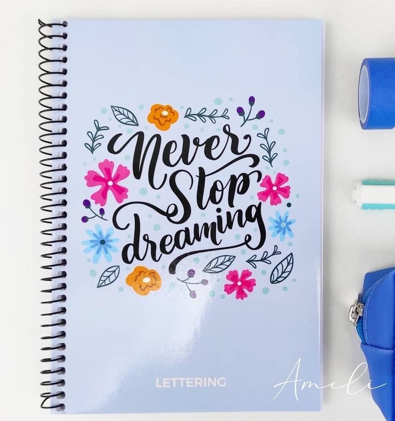 Cuaderno A5 Lettering – Ameli Papeleria