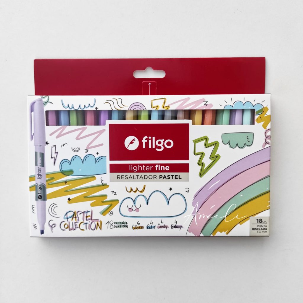 Resaltador Filgo Lighter Fine x18 Pastel Collection – Ameli Papeleria