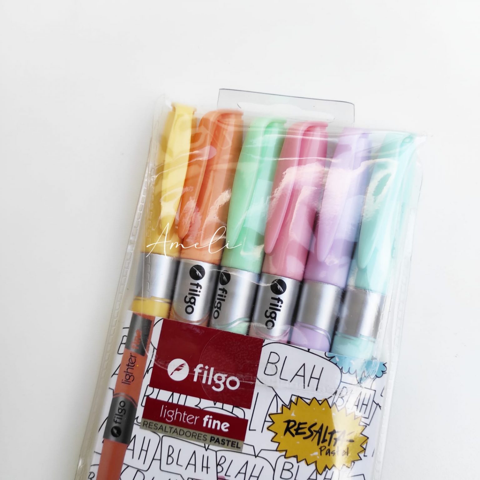 Resaltador Filgo Fine Pastel x6 – Ameli Papeleria