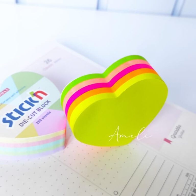 Block auto adhesivo post it Corazón – Ameli Papeleria