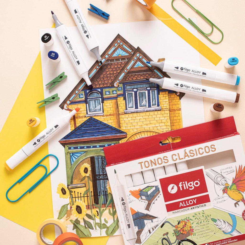 Marcadores artísticos Filgo Alloy doble punta – Ameli Papeleria