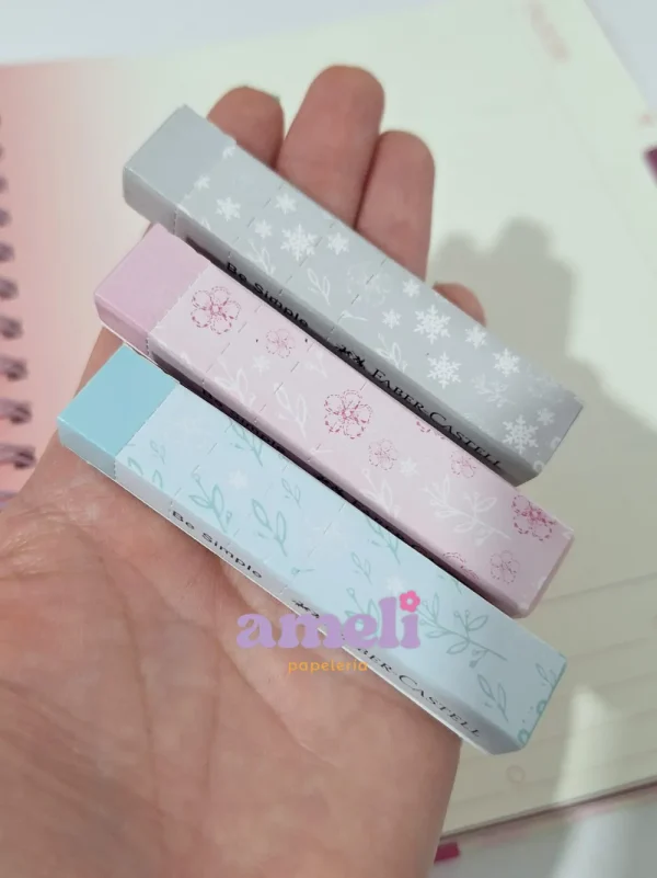 Goma de borrar Faber Castell pastel Be Simple – Ameli Papeleria