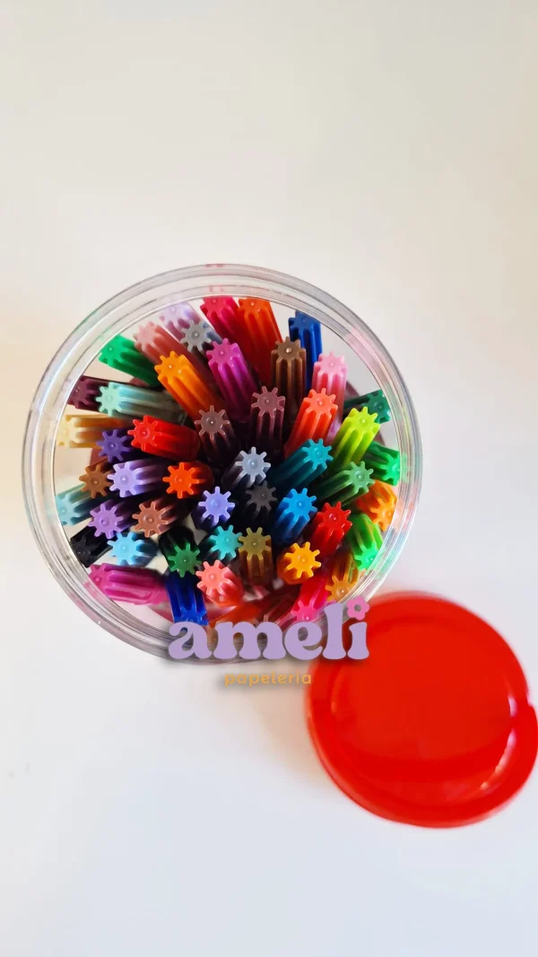 Estuche plástico 50 marcadores Filgo finos – Ameli Papeleria