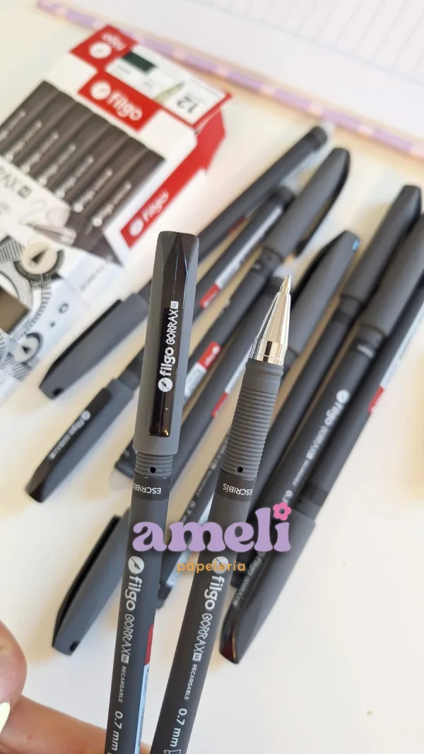 Bolígrafo borrable Filgo tinta negra – Ameli Papeleria